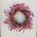Pink Berry Spring Wreath for Front Door, Mother's Day Country Farmhouse ...
