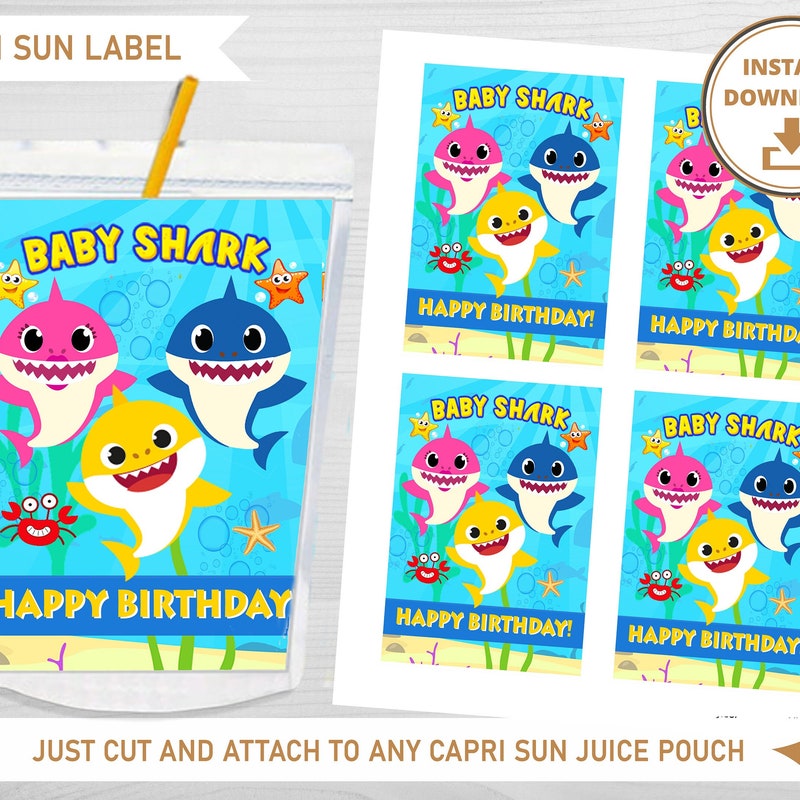 Baby Shark Party Supplies - Etsy