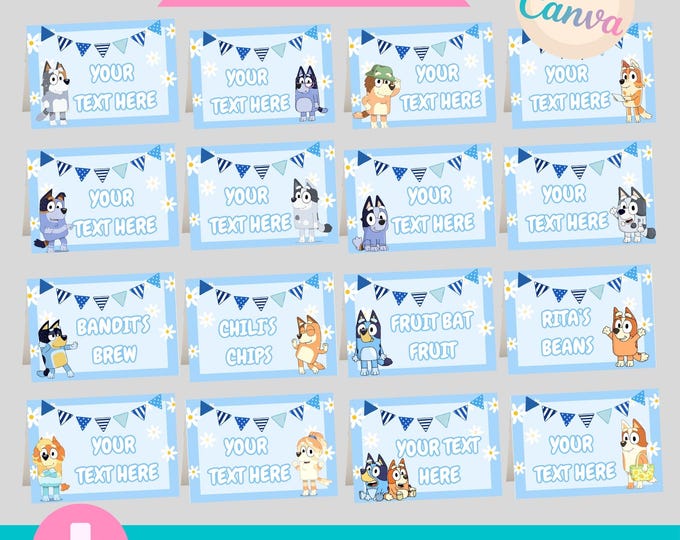 35 Pink Food Label Bundle, Pink Deco, Food Tent Bundle, Party Food ...