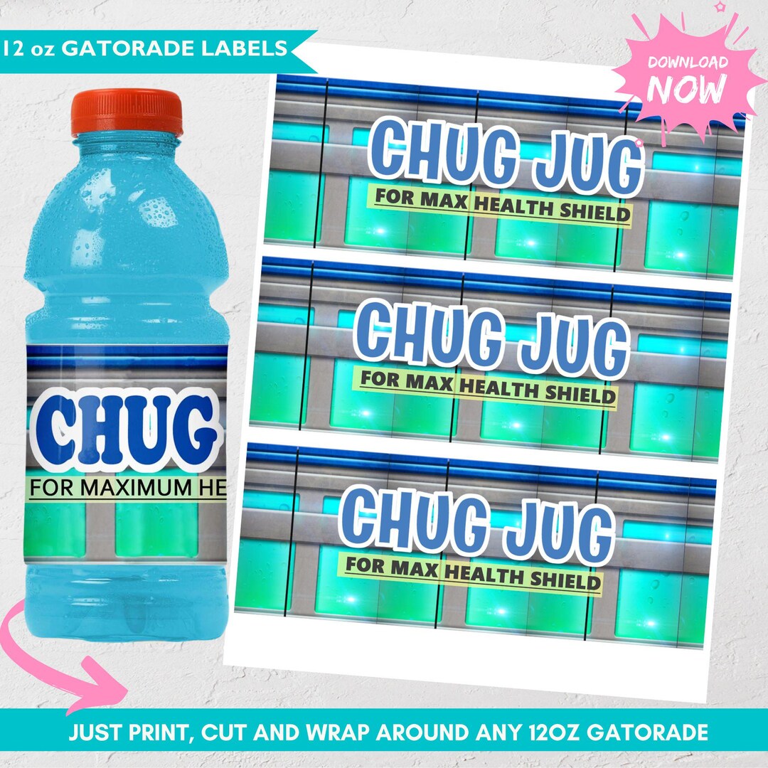Gatorade Labels for Video Game Party Decor Kid Game Birthday Party ...