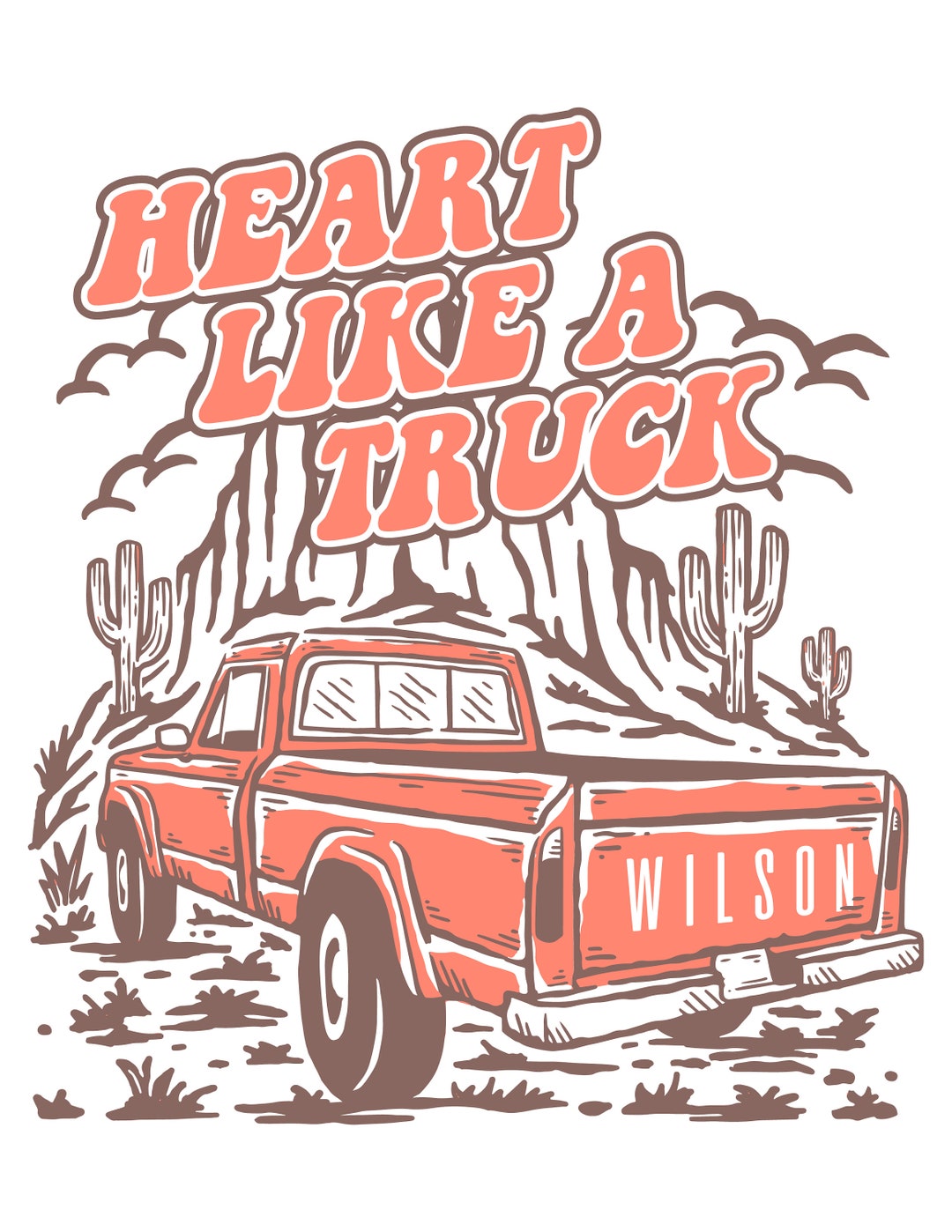 Lainey Wilson Heart Like A Truck Graphic - Etsy
