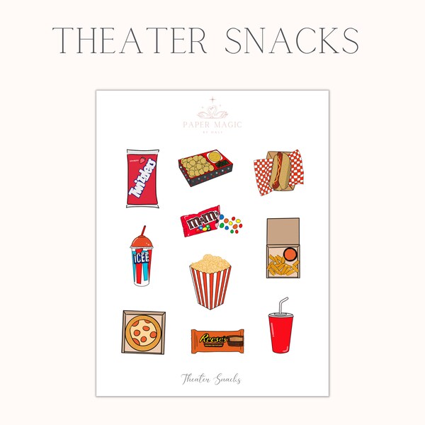 Movie Sticker Sheet - Etsy