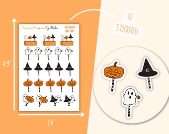 Halloween Stickers Sheet - Etsy