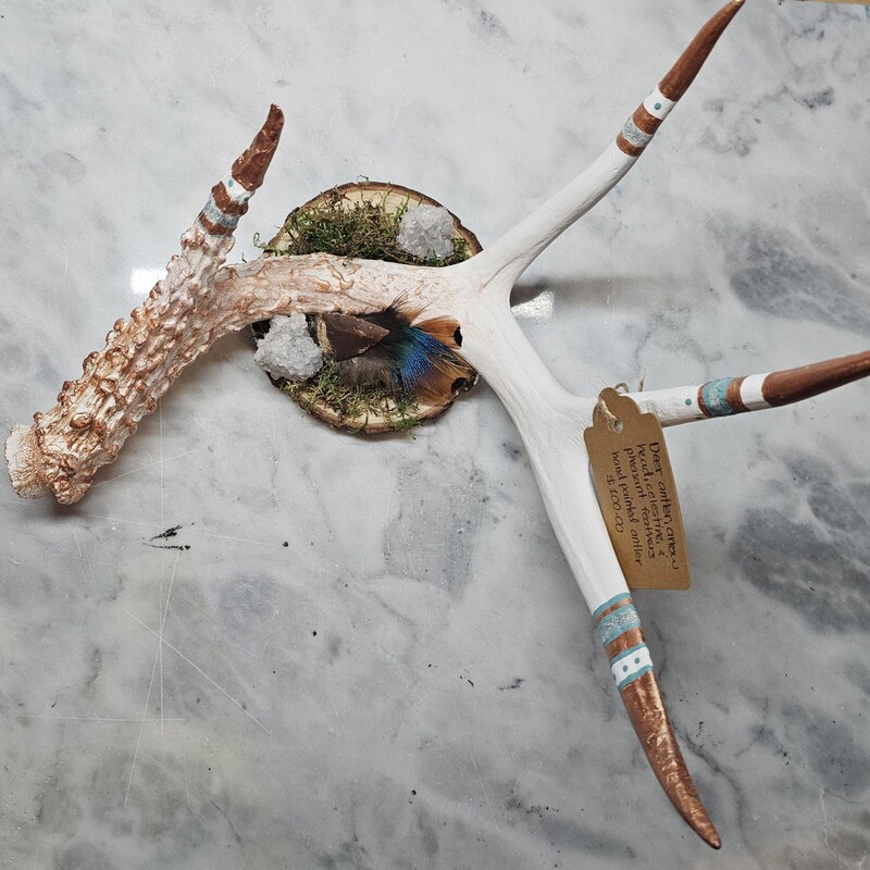Painted Antlers - Etsy