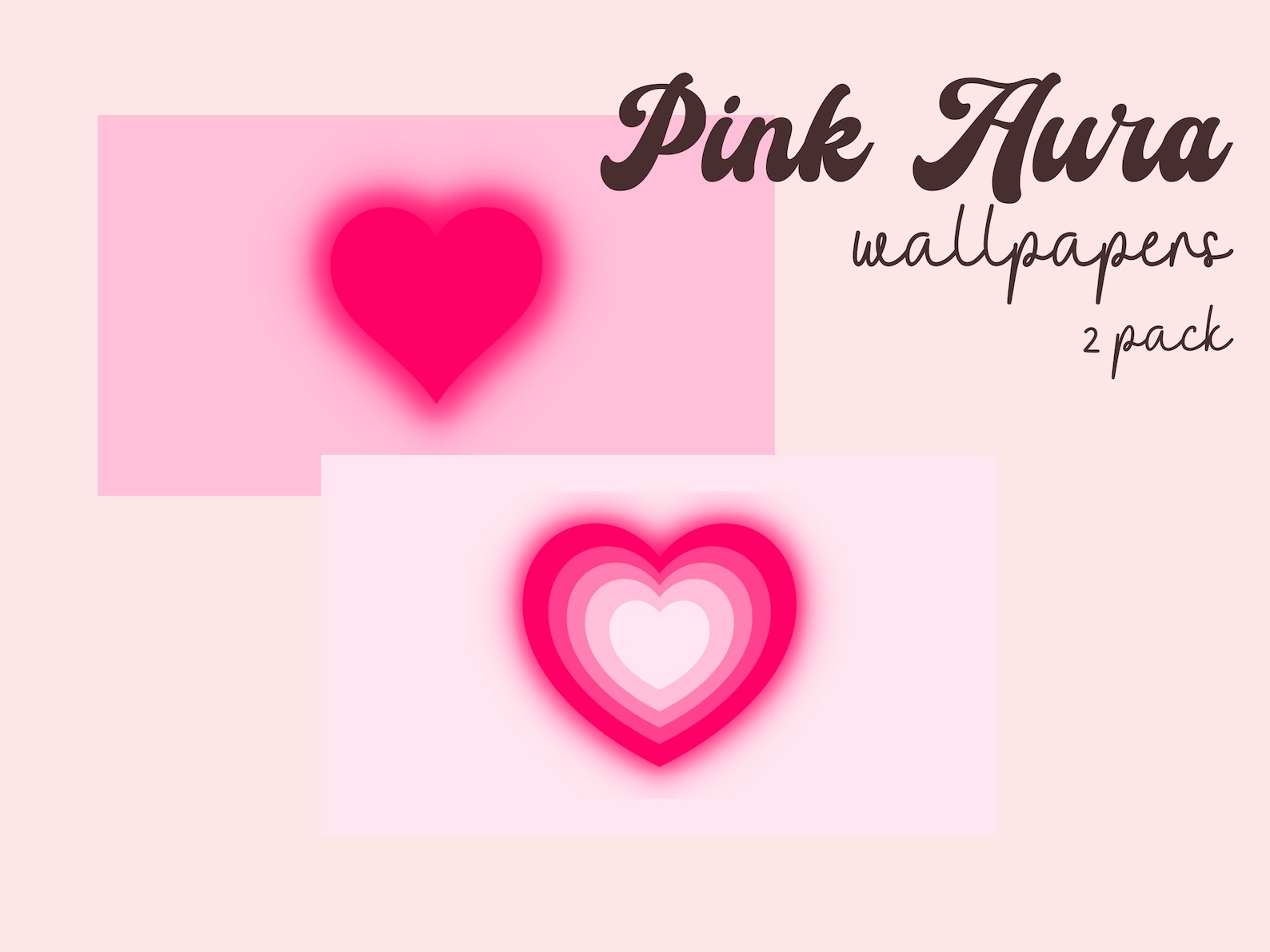 Pink Aura Heart Wallpapers - Etsy