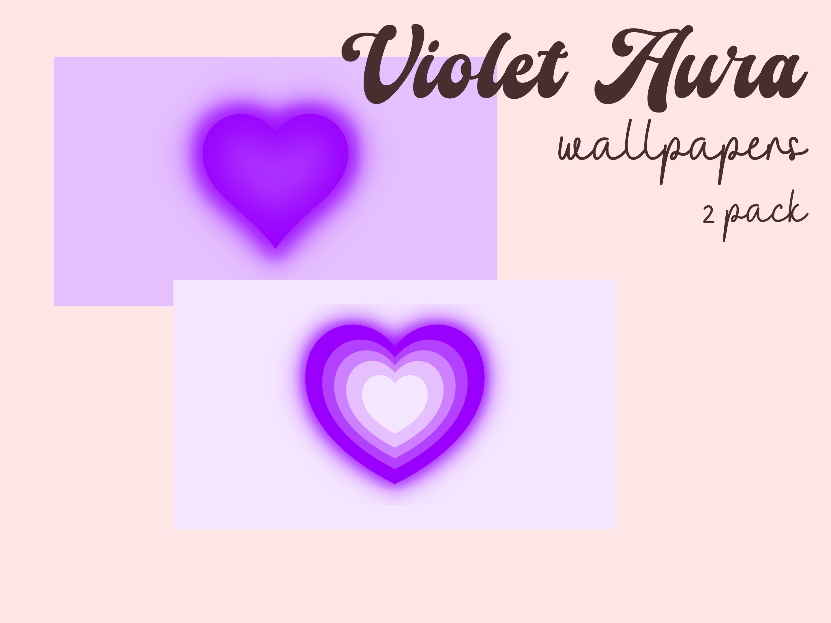 Violet Heart Wallpaper
