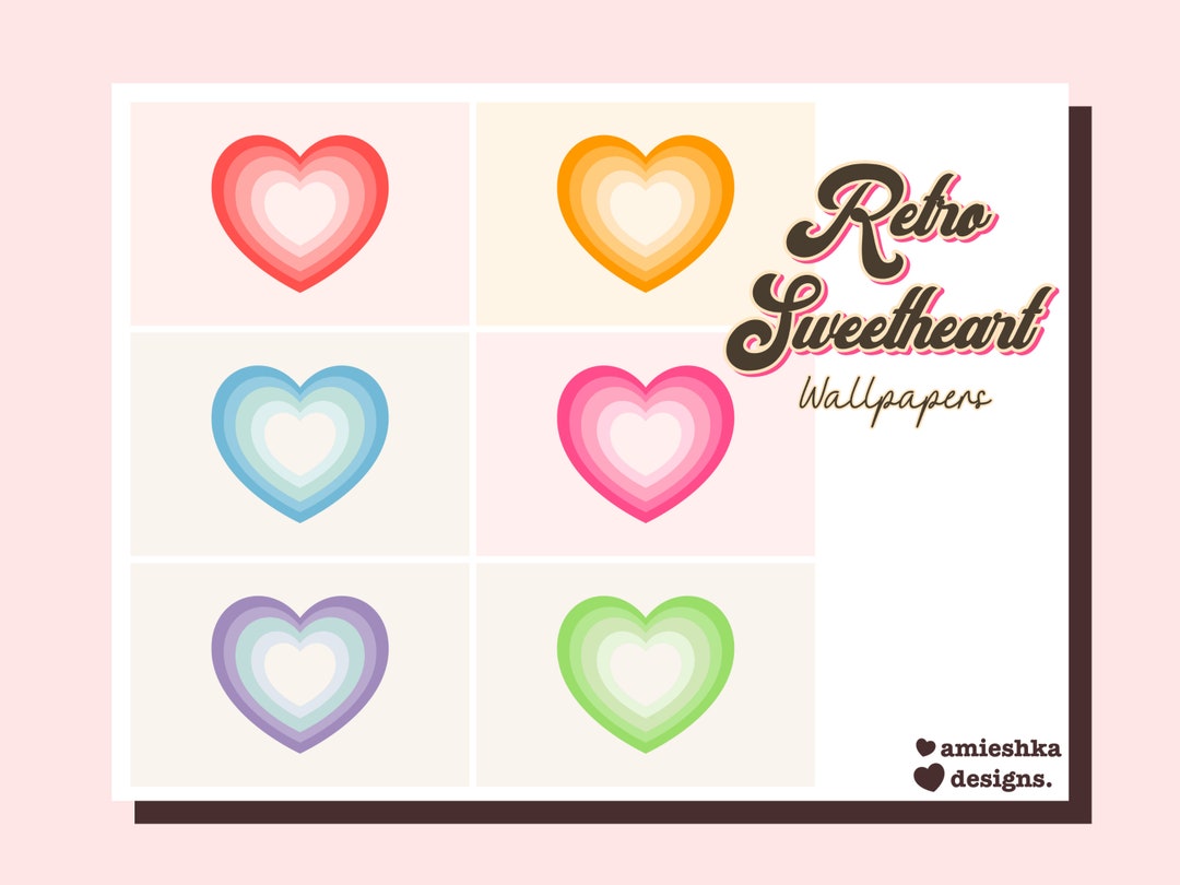 Retro Sweetheart Wallpapers - Etsy
