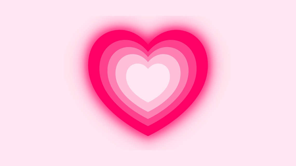 Pink Aura Heart Wallpapers - Etsy
