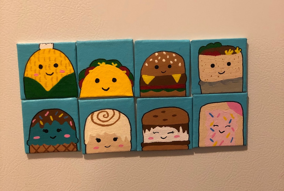 Mini Squishmallow Magnets- Food Squad - Etsy