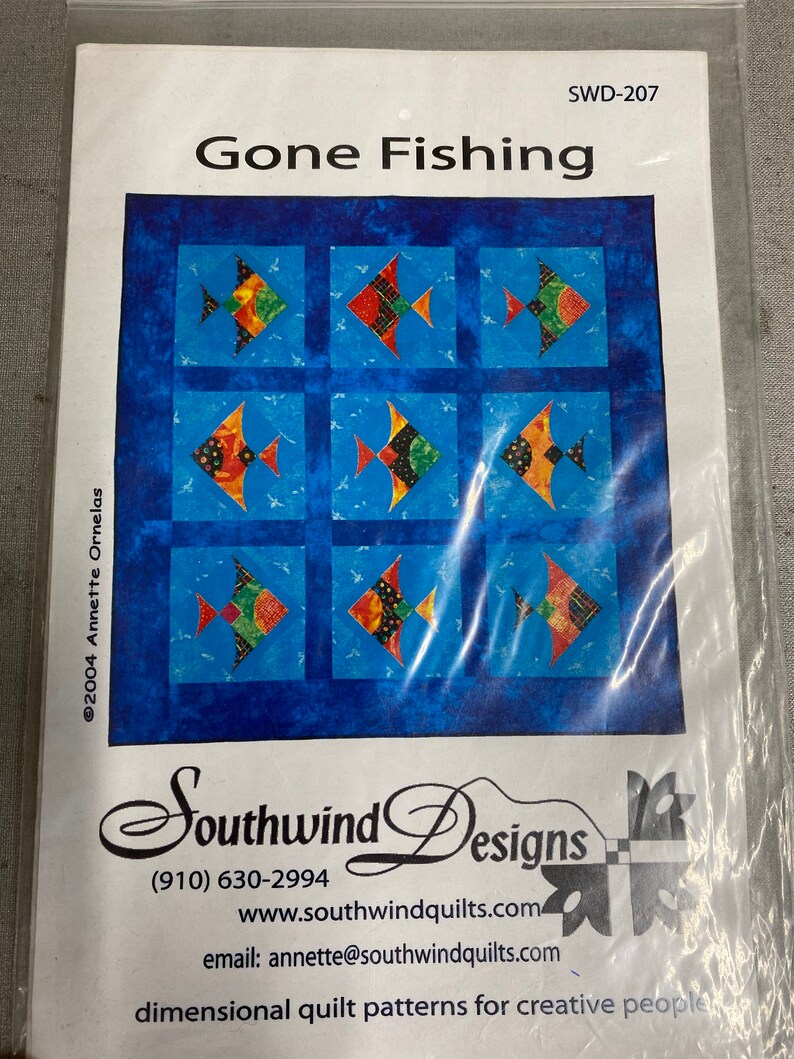 Gone Fishing Quilt Pattern - Etsy