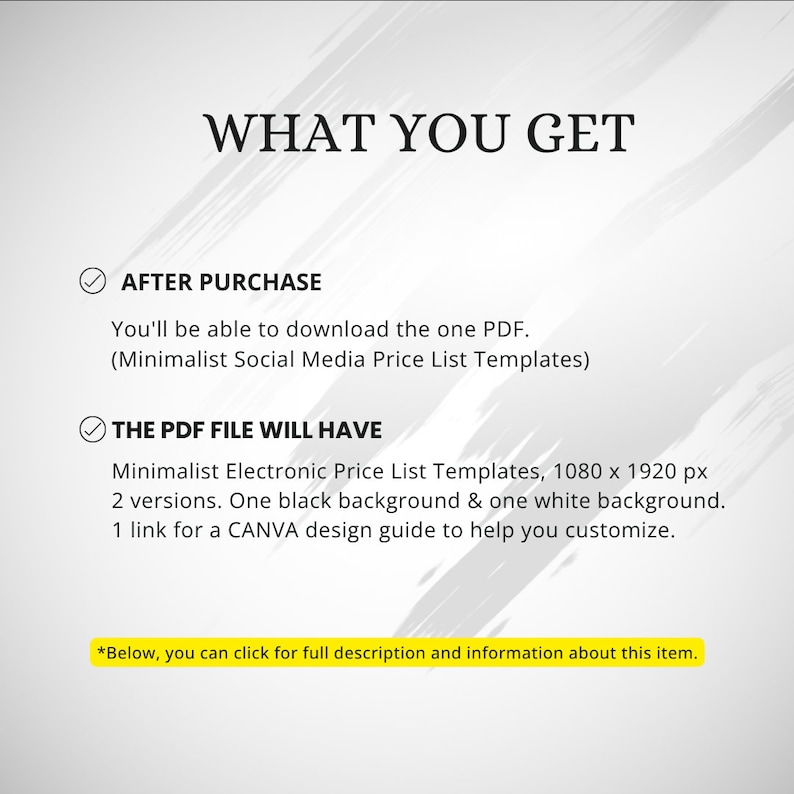 Minimalist Price List Template: Social Media, Salon, Beauty (canva ...