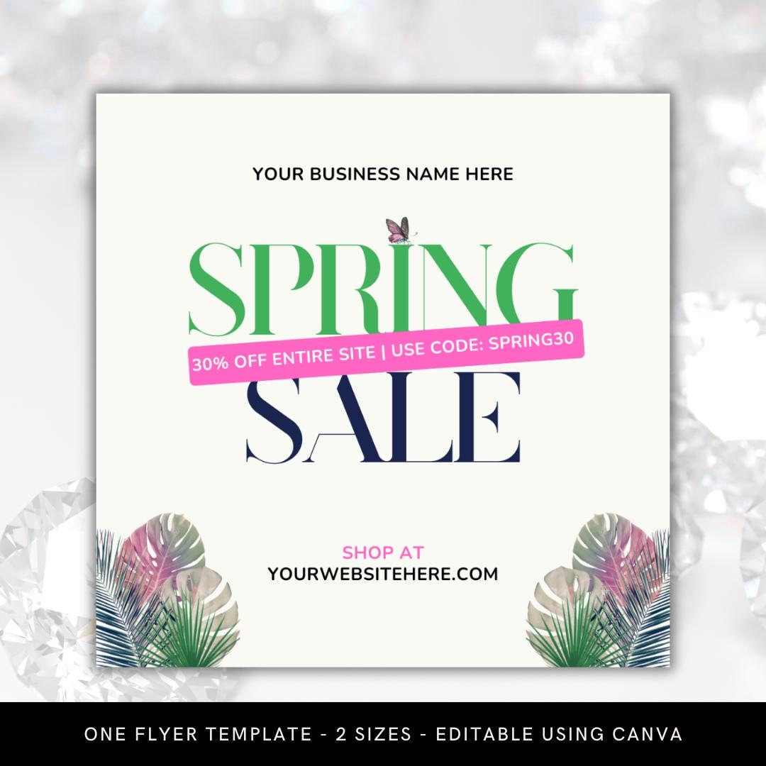 Flyer Template – Editable Business Promo, Canva Design (1080 X 1080 Px ...