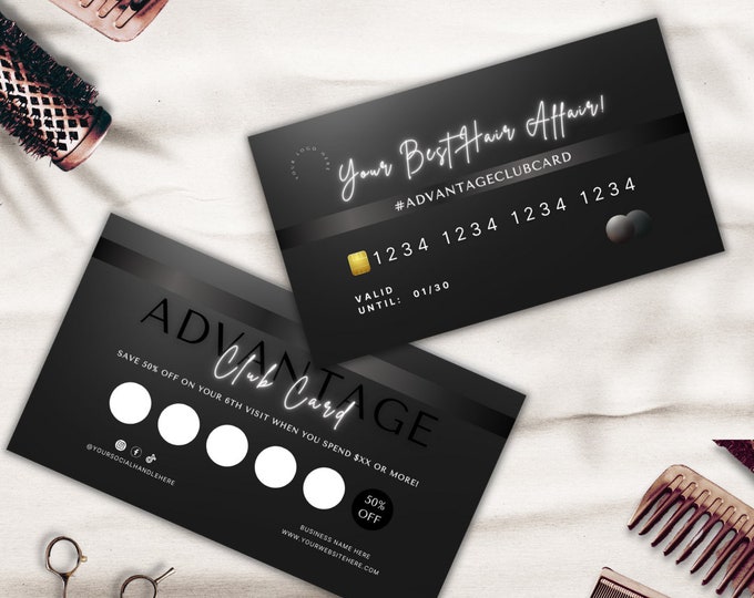 Printed Refer a Friend Cards for Loyal Customers Loyalty Card Printed ...