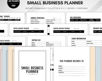 Small Business Planner Printable Ultimate Business Bundle Small ...