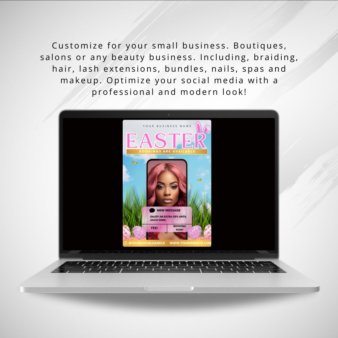 Easter Booking Flyer, Now Booking Flyer, Appointments Available Flyer ...