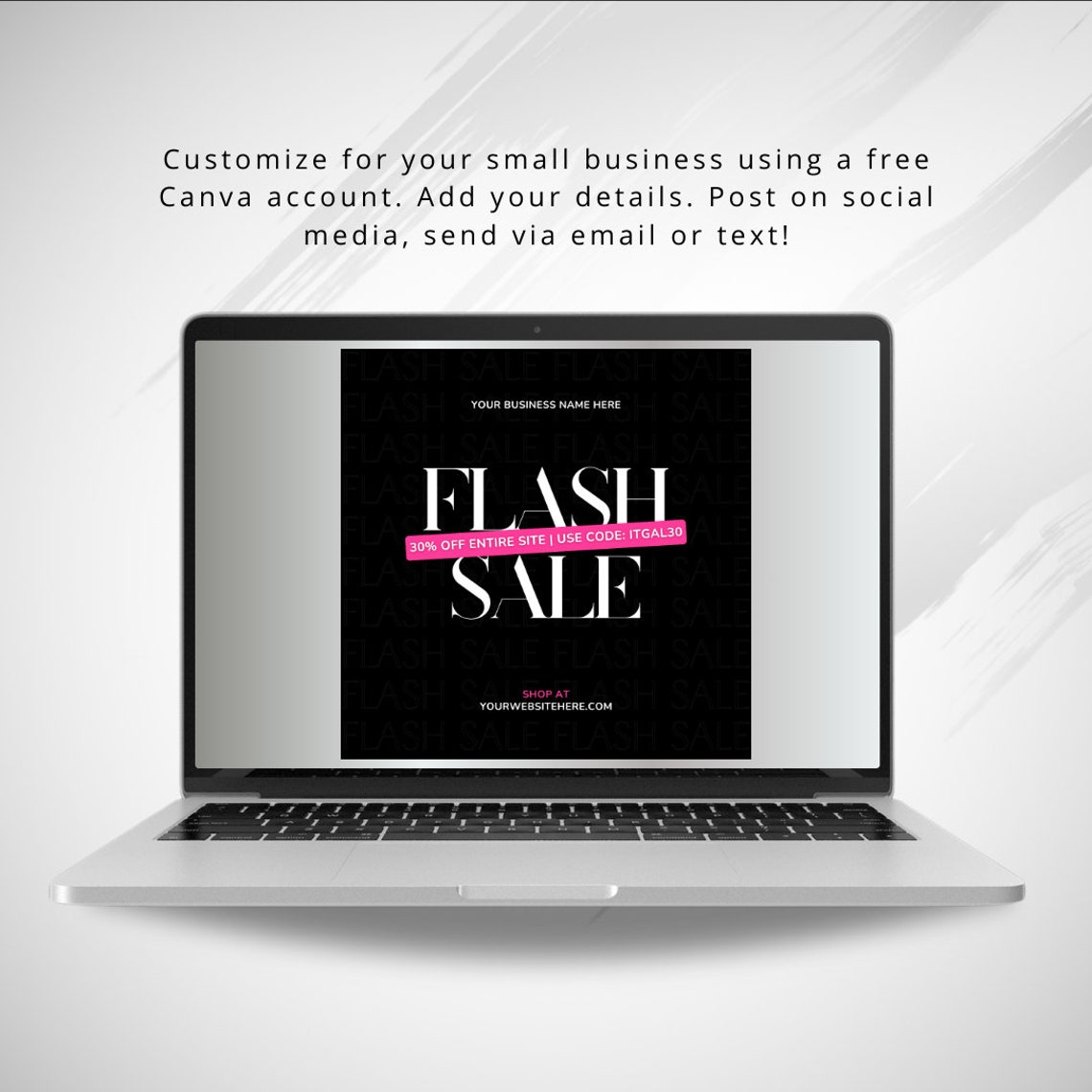Flash Sale Flyer - Boutique Sale Flyer - Clothing Sale Flyer - Boutique ...