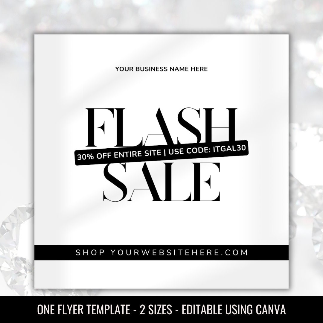 Flash Sale Flyer - Boutique Sale Flyer - Clothing Sale Flyer - Boutique ...