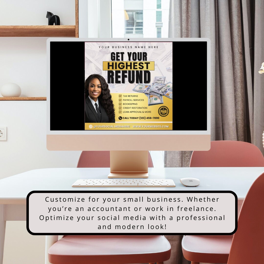 Tax Season Flyer, Tax Flyer Bundle, Digital Flyer Tax Preparation, Tax ...