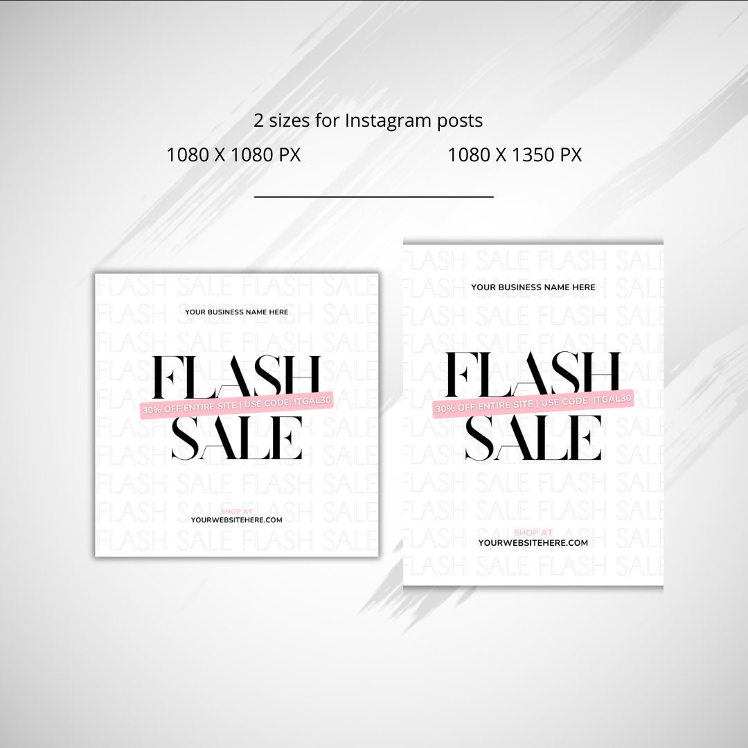 Flash Sale Flyer - Boutique Sale Flyer - Clothing Sale Flyer - Boutique ...