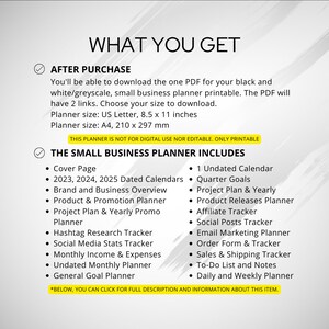 Small Business Planner Printable: Ultimate Business Bundle (PDF) - Etsy