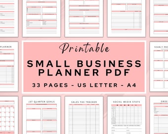 Small Business Planner Printable Ultimate Business Bundle Small ...