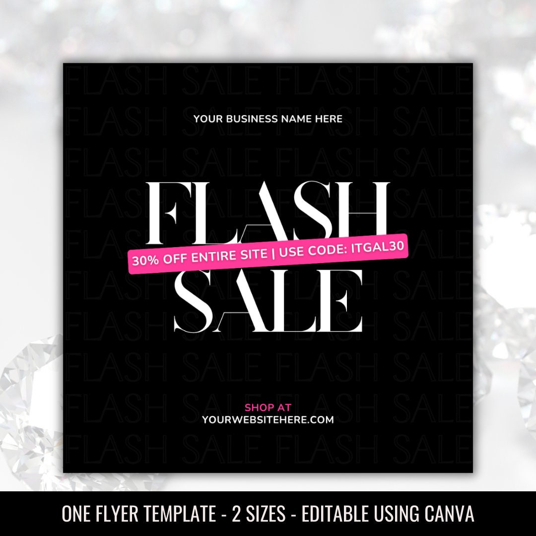 Flash Sale Flyer - Boutique Sale Flyer - Clothing Sale Flyer - Boutique ...
