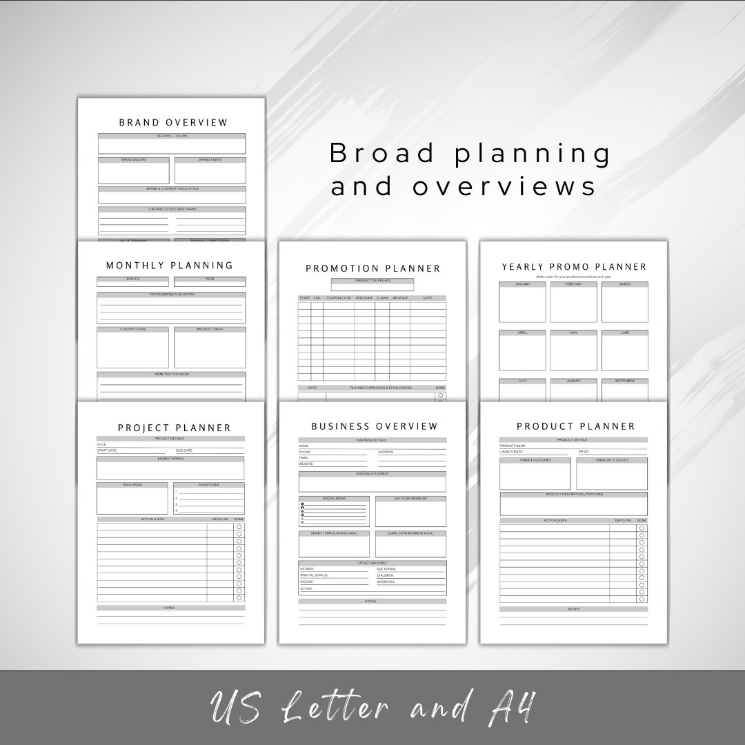 Small Business Planner Printable: Ultimate Business Bundle (PDF) - Etsy