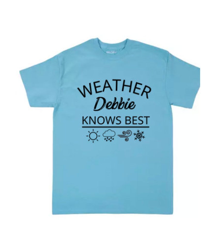 Weather T-shirt. (name Can Be Changed) - Etsy