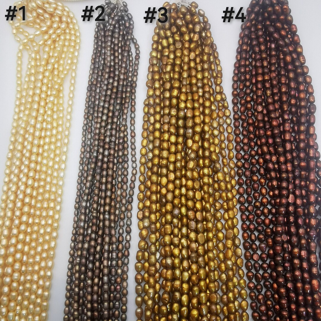 3-5mm Rice Pearls - Etsy