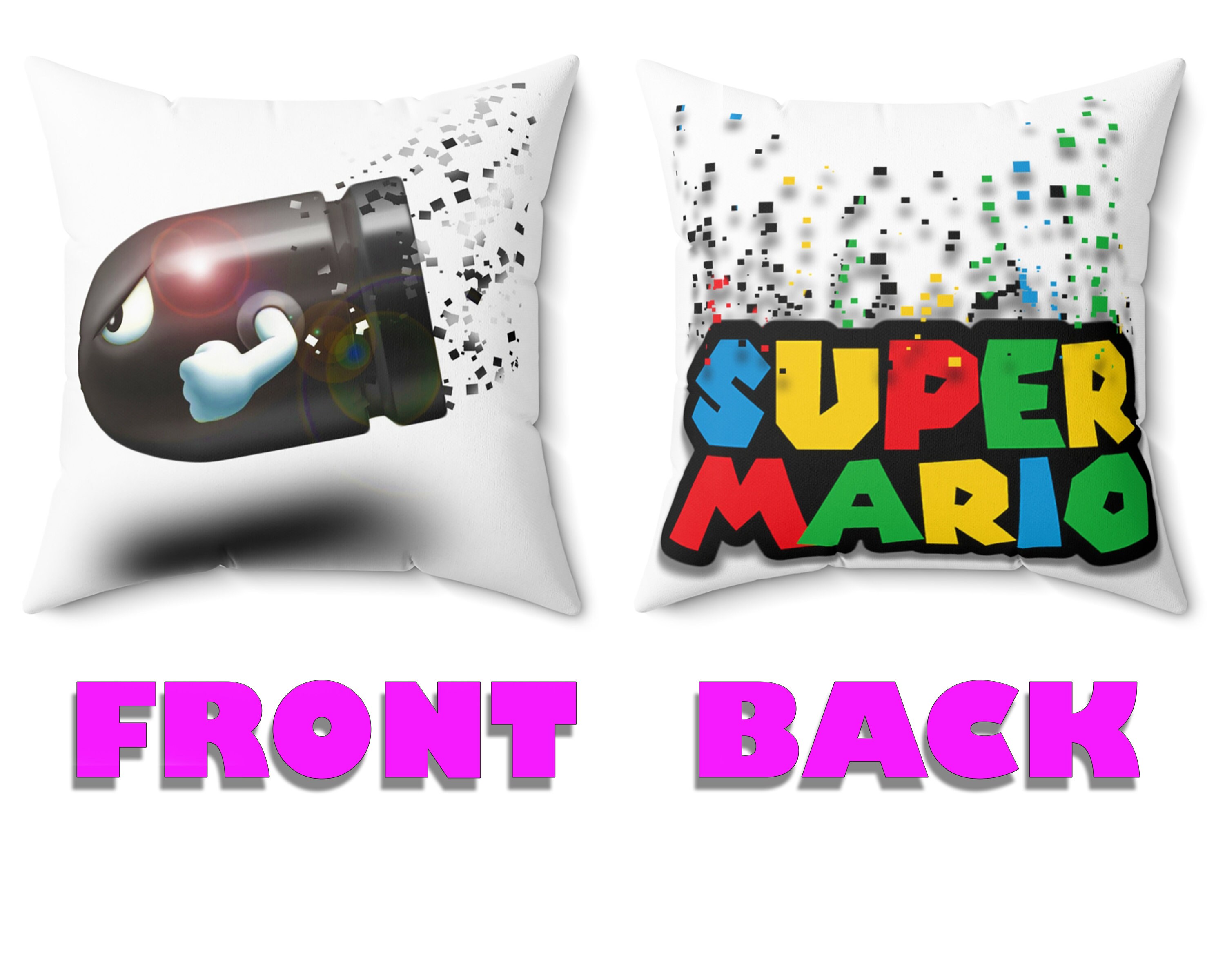 Mario Pillow Gaming Pillow Kids Pillow Christmas Gift Throw Pillow ...
