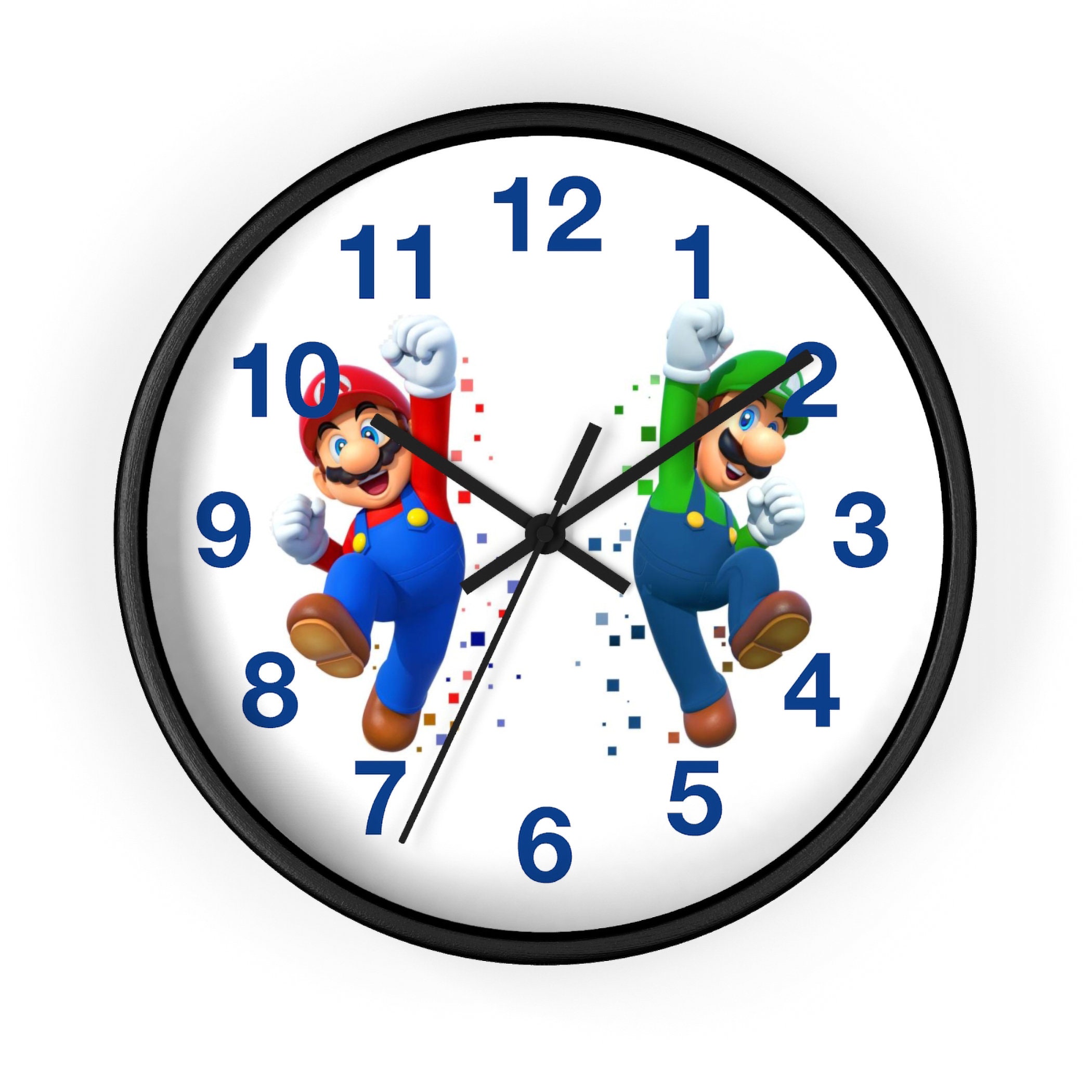 Mario Wall Clocks Nursery Clock Childrens Clock Mario Clock - Etsy