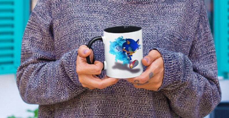 Sonic the Hedgehog Coffee Mugs Hot Chocolate Mug for Kids Drinkware for ...