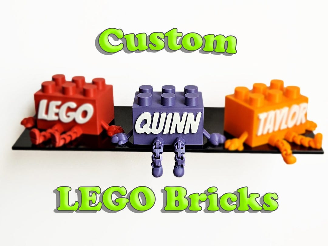 Custom Lego Personalized Brick Custom Nameplate Custom Toy Christmas ...