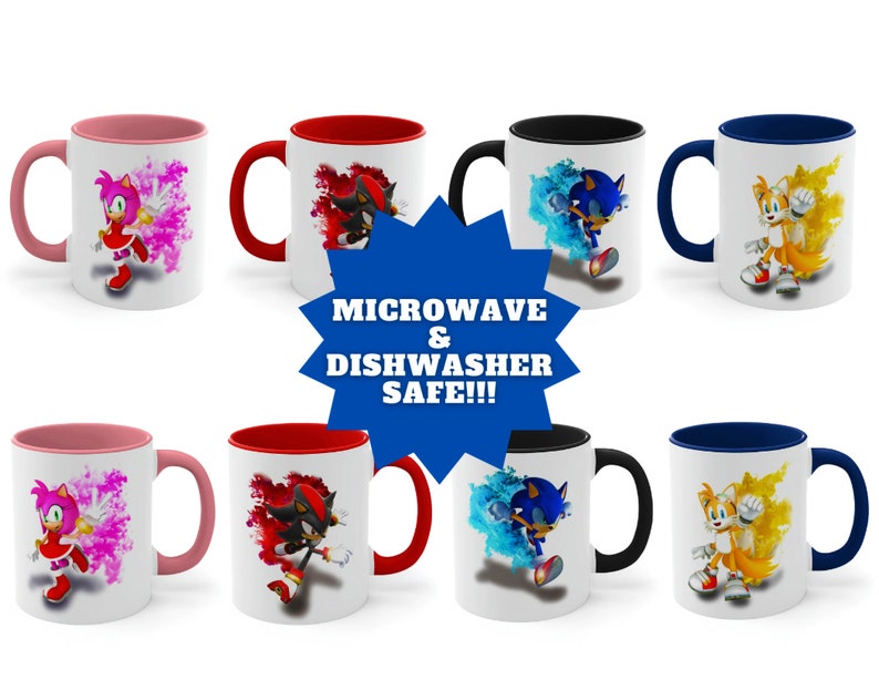 Sonic the Hedgehog Coffee Mugs Hot Chocolate Mug for Kids Drinkware for ...