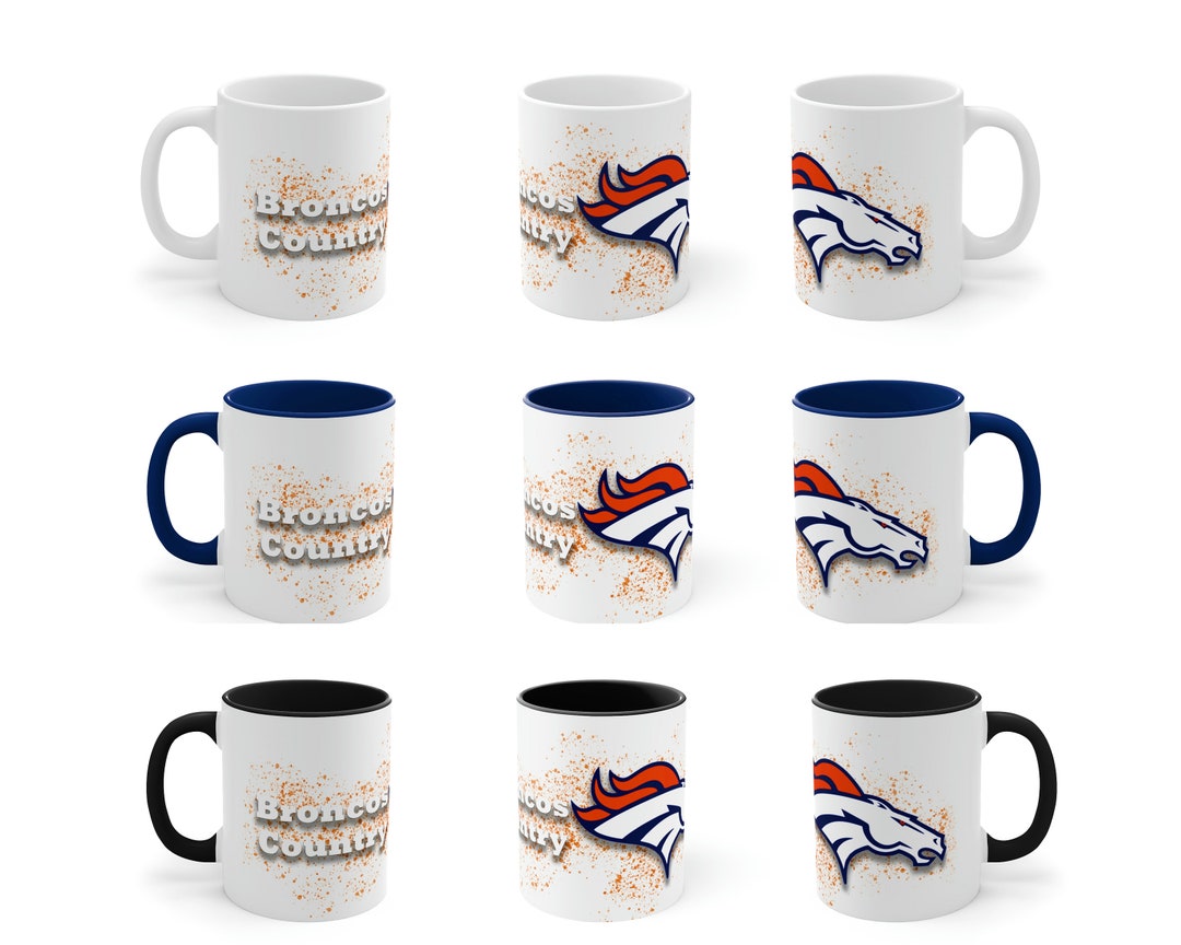 Denver Broncos Coffee Mug Ceramic Mug NFL Mug Kids Cups Adults Office ...