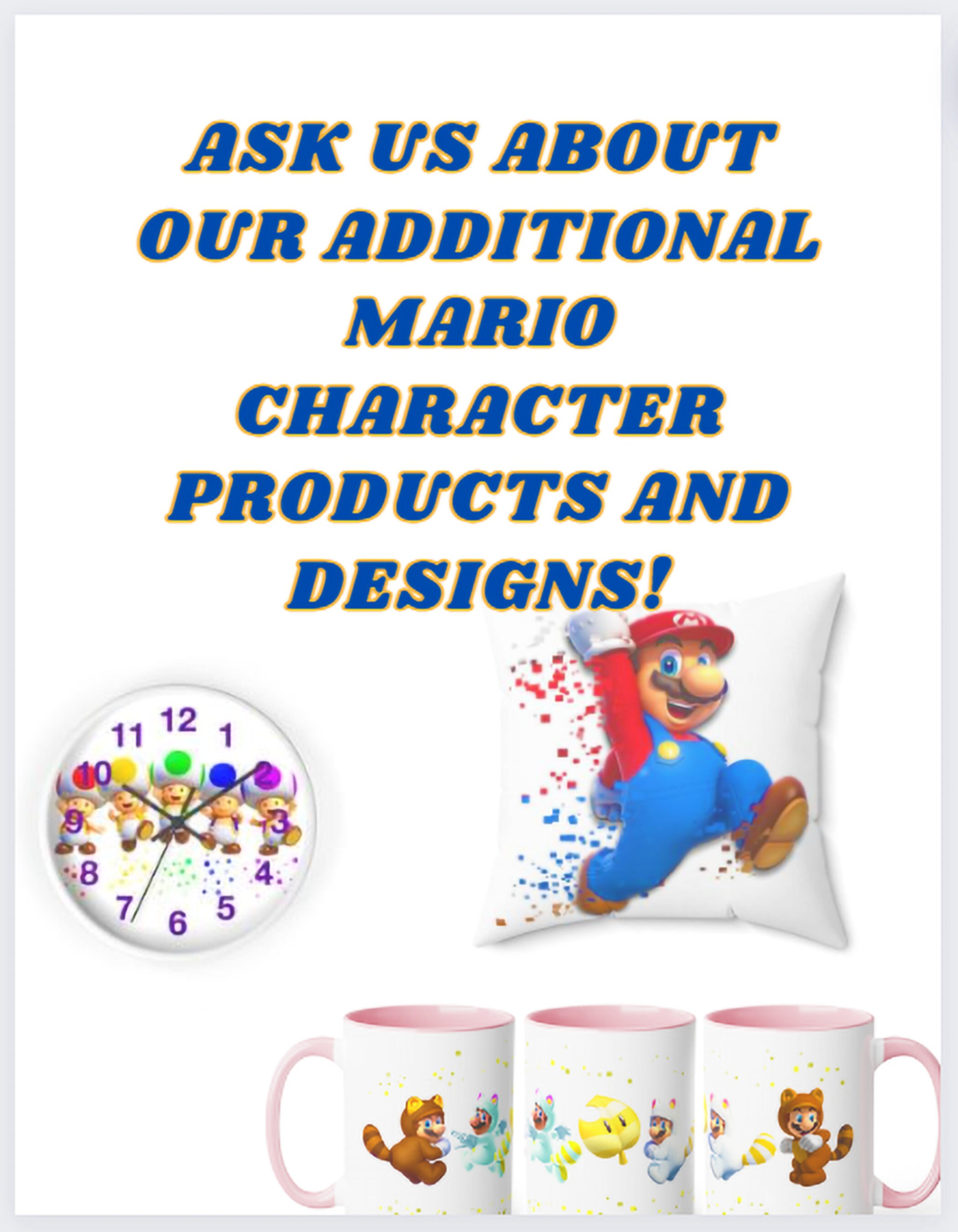 Mario Wall Clocks Nursery Clock Childrens Clock Mario Clock - Etsy