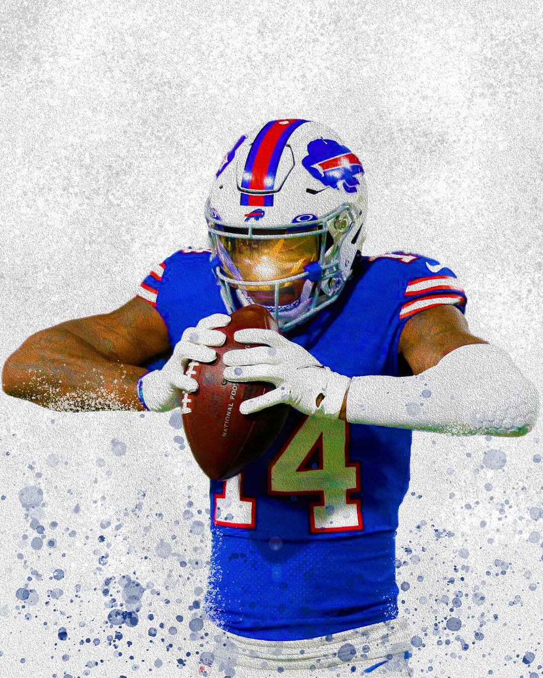 Digital Instant Download Stefon Diggs Bills Fan Art Printable. Buffalo ...