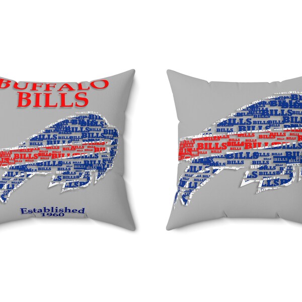 Buffalo Bills Throw Pillow - Etsy
