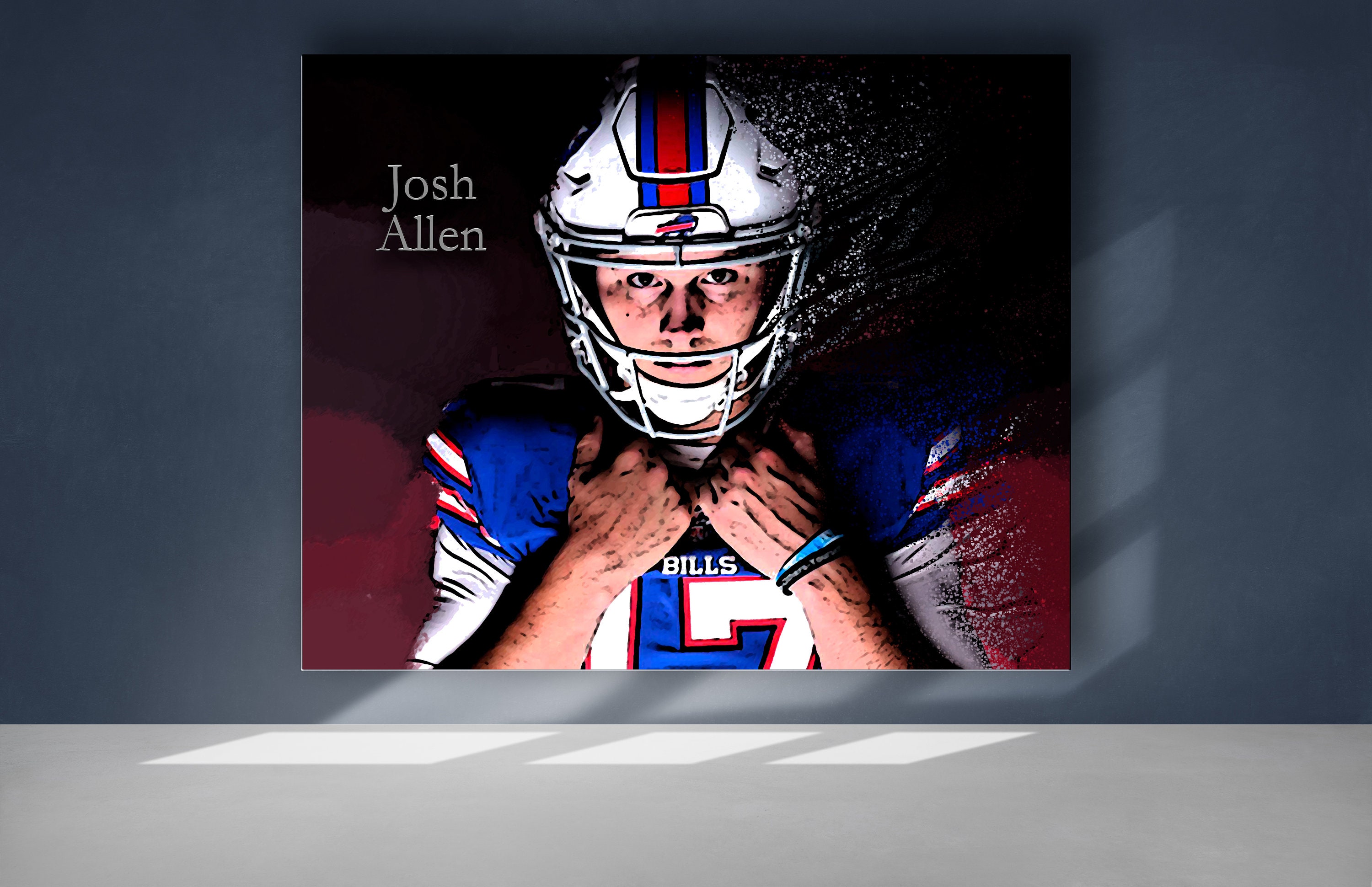 Digital Instant Download Buffalo Bills Josh Allen Wall Art. Football ...