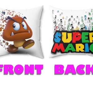 Mario Pillow Gaming Pillow Kids Pillow Christmas Gift Throw Pillow ...
