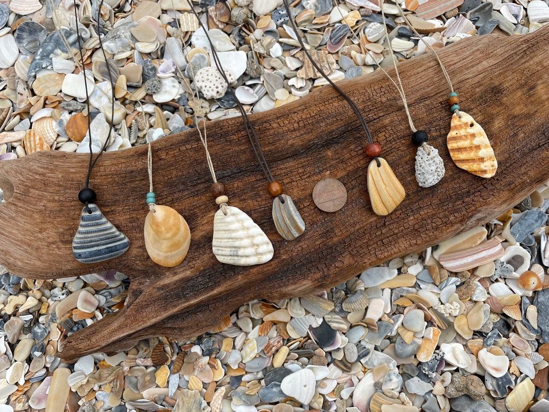 Boho Beach Vibe Natural Seashell Pendant, Real Shell Jewelry, Beach ...