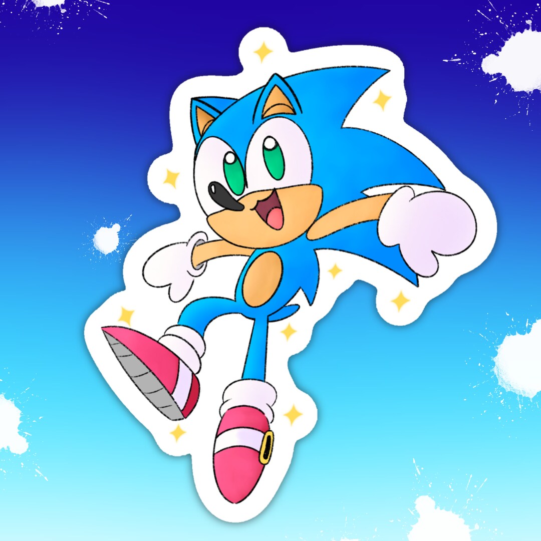 Die Cut Sonic Sticker - Etsy
