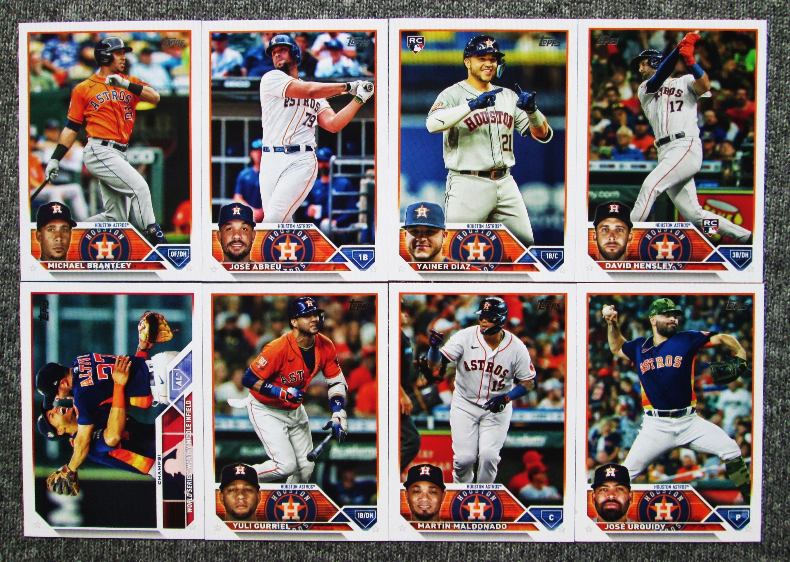 Houston Astros Baseball Card 2023 Topps Team Set Jose Altuve - Etsy