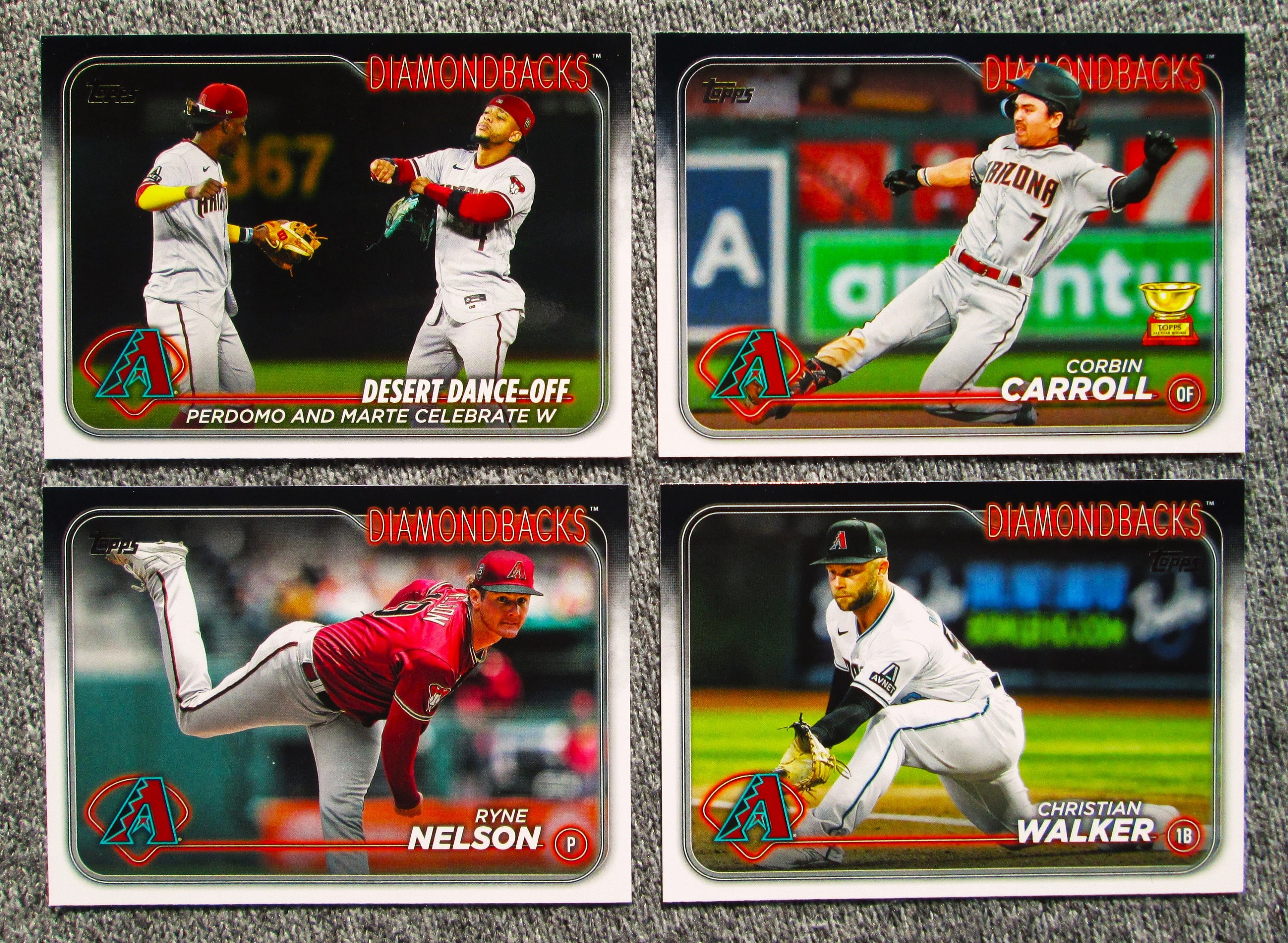 Arizona Diamondbacks Cards 2024 Topps Series 1 Team Set Corbin Carroll ...