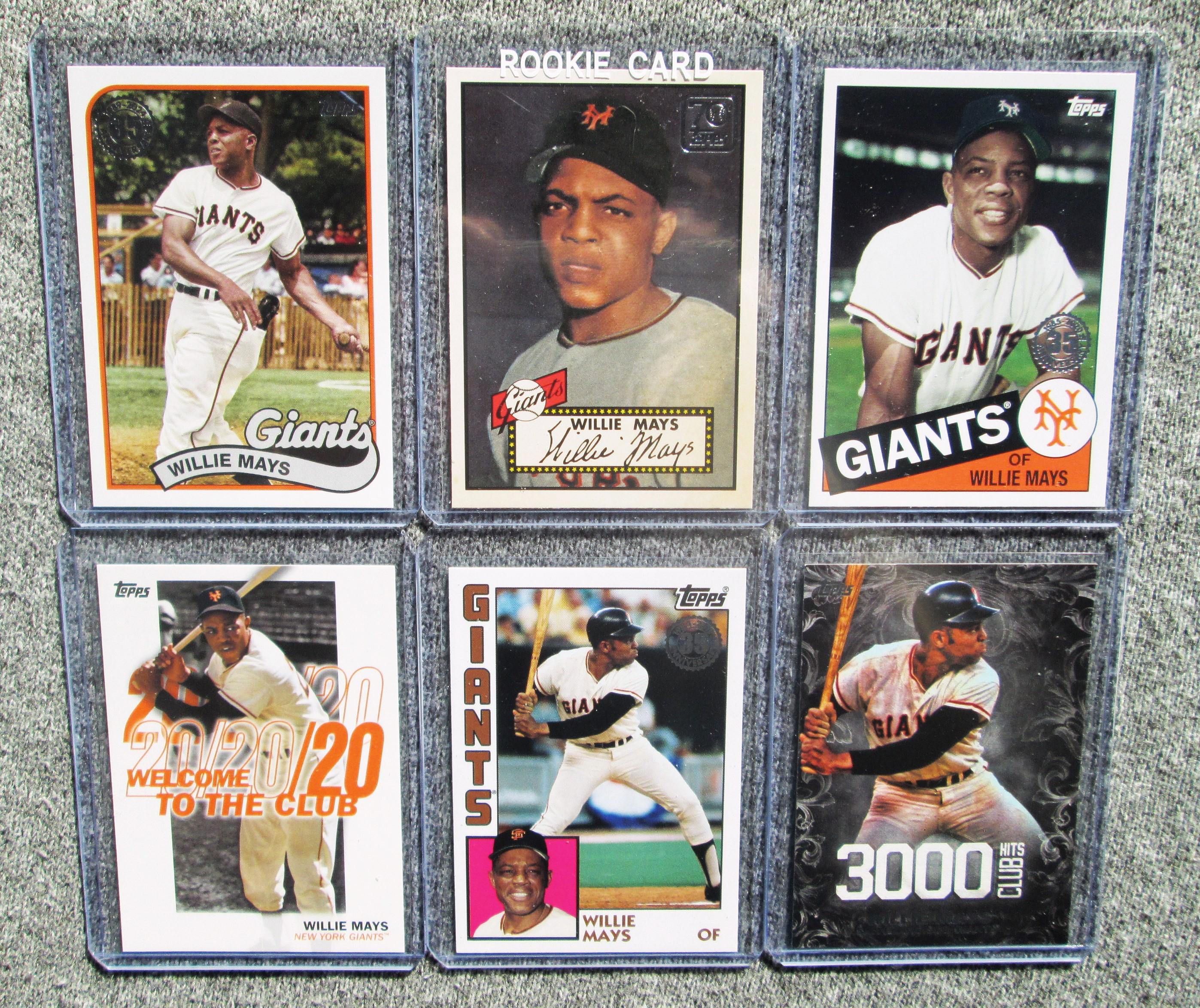 Willie Mays Baseball Card Lot Topps 1952 Rookie Reprint - Etsy