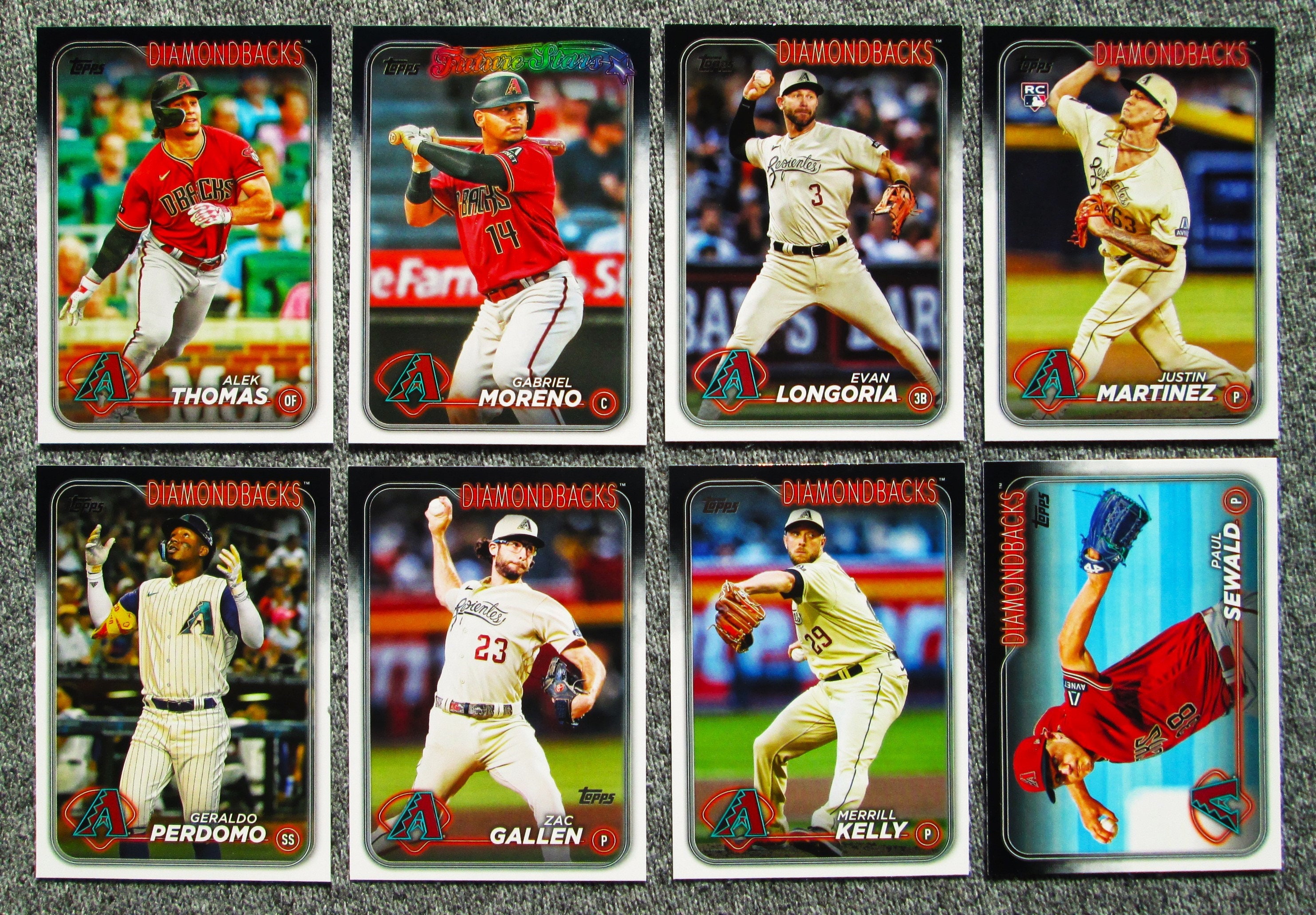 Arizona Diamondbacks Cards 2024 Topps Series 1 Team Set Corbin Carroll ...