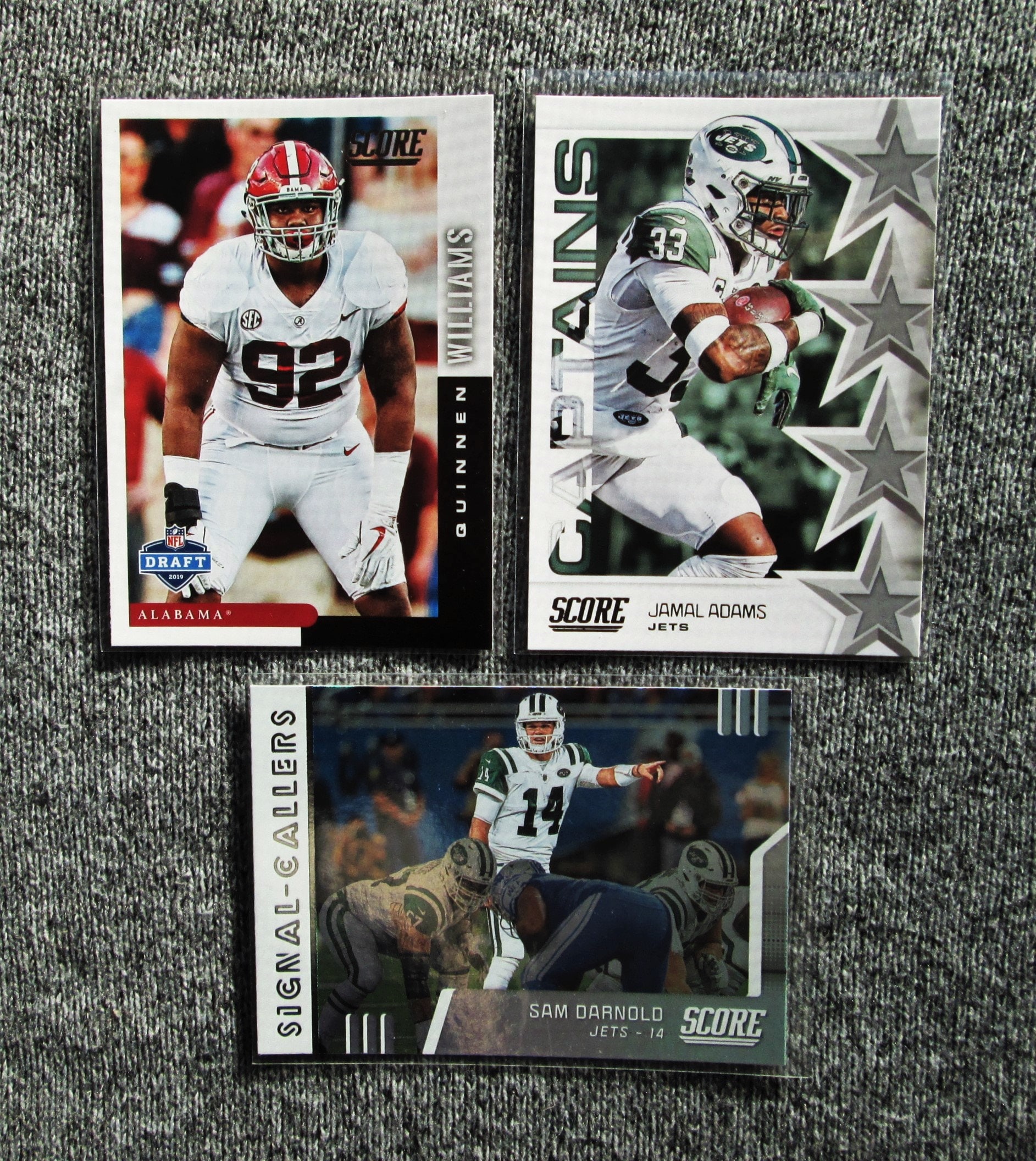 New York Jets 2019 Score Football Team Set Quinnen Williams - Etsy
