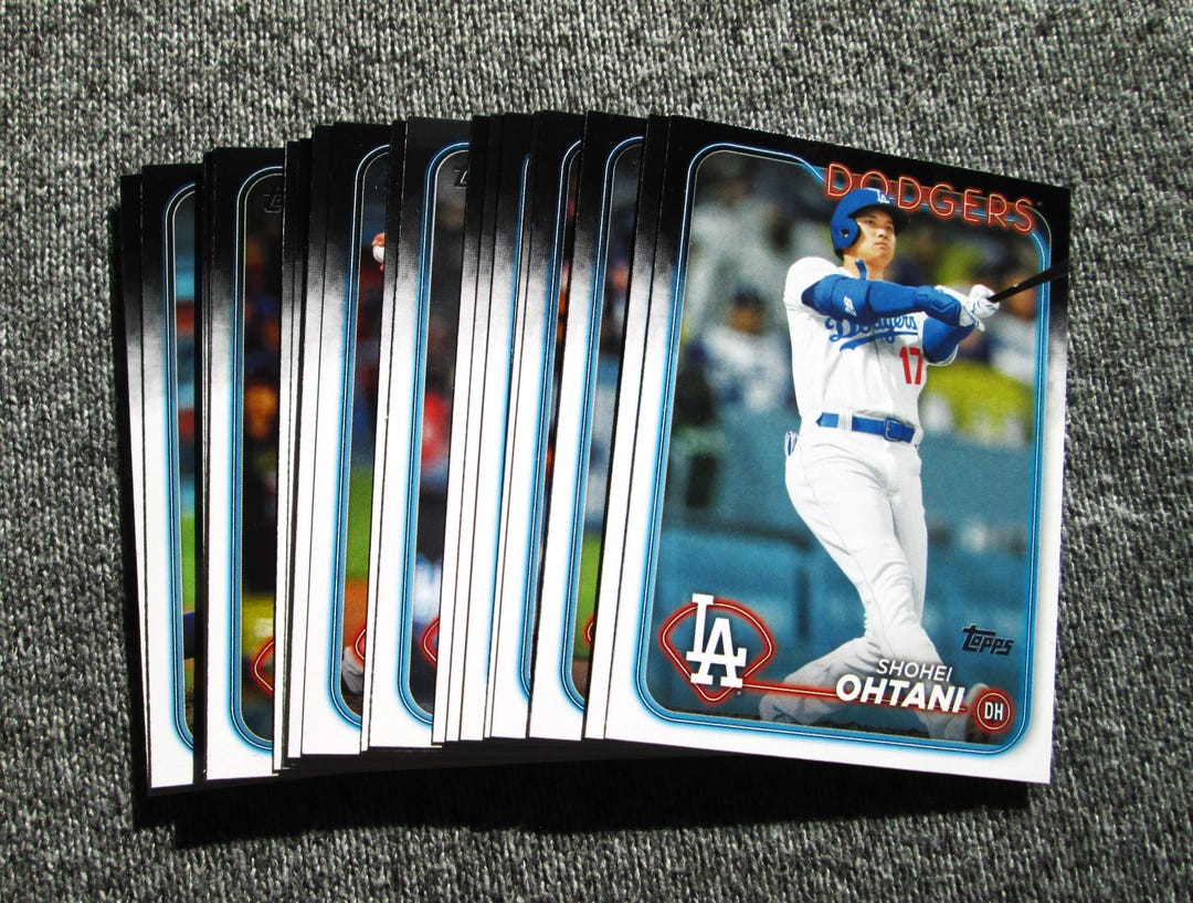 Los Angeles Dodgers Baseball Card 2024 Topps Team Set Shohei Ohtani - Etsy