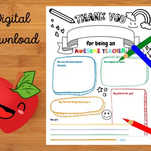 Teacher Appreciation Week Printable, Teacher Survey, Teacher Printable ...