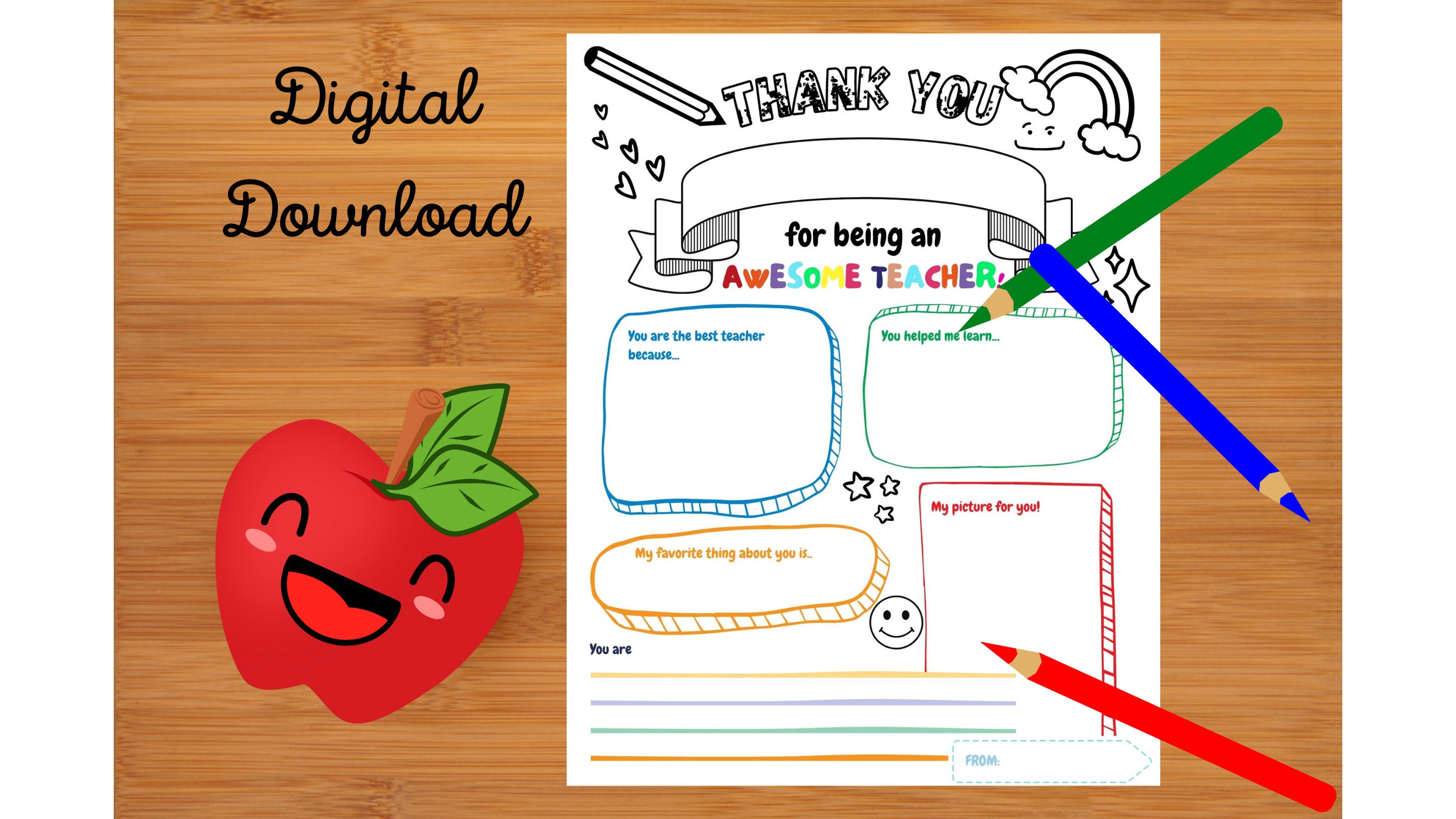 Teacher Appreciation Week Printable, Teacher Survey, Teacher Printable ...